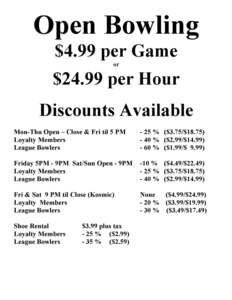 Pro Shop | Al-Mar Lanes | Bowling Green, OH